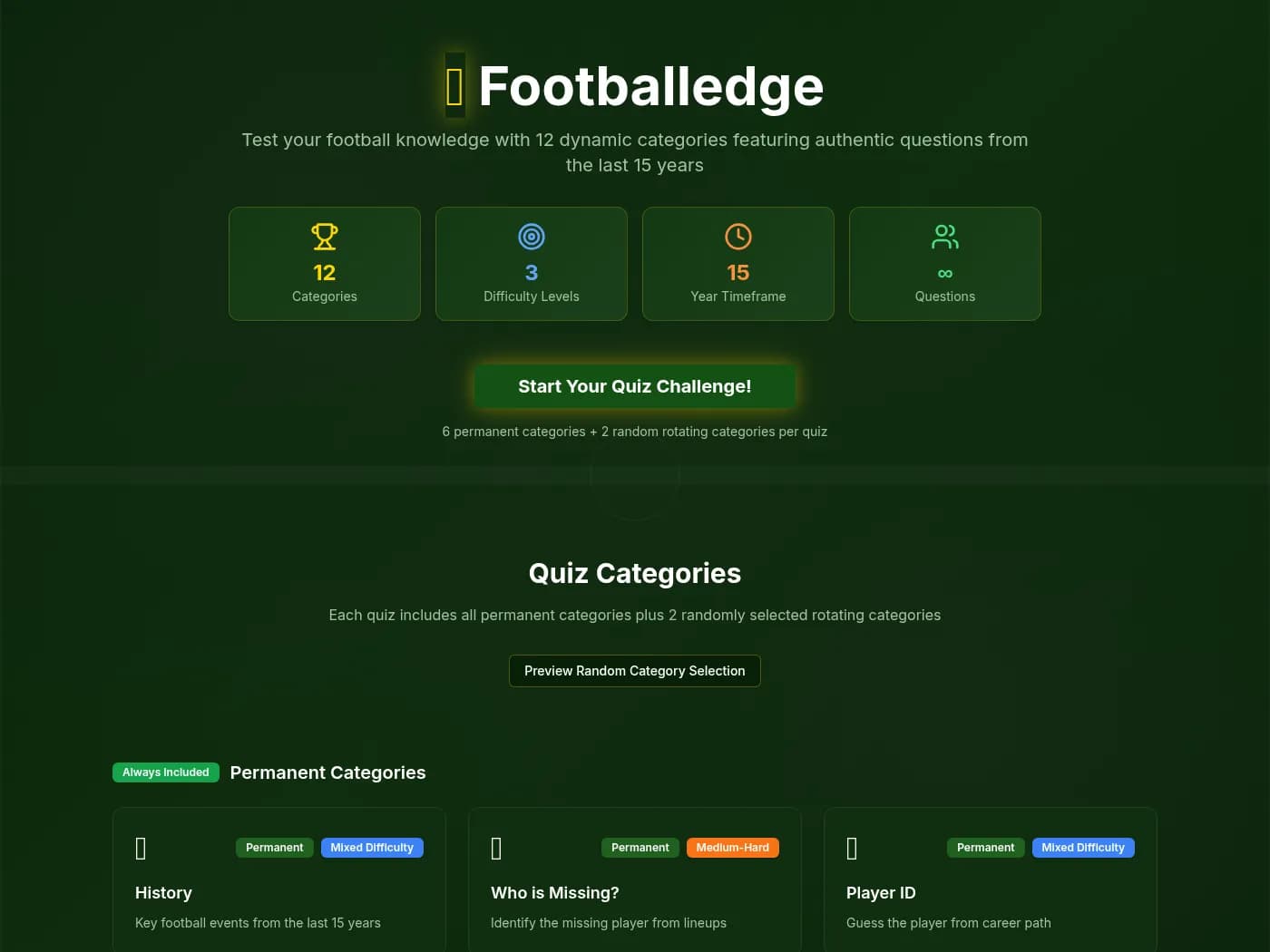 Footballedge Football Quiz Platform