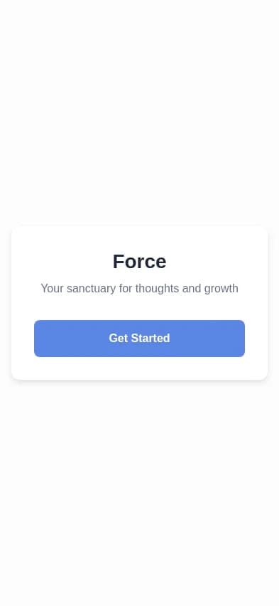 Force: AI Insight Companion – Serene AI-Powered Journaling for Emotional Support