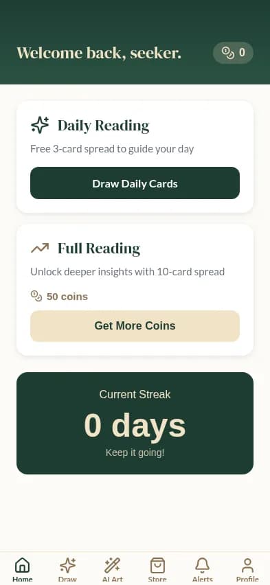 Forest Whispers Tarot: AI-Powered Tarot Card Readings and Daily Rituals