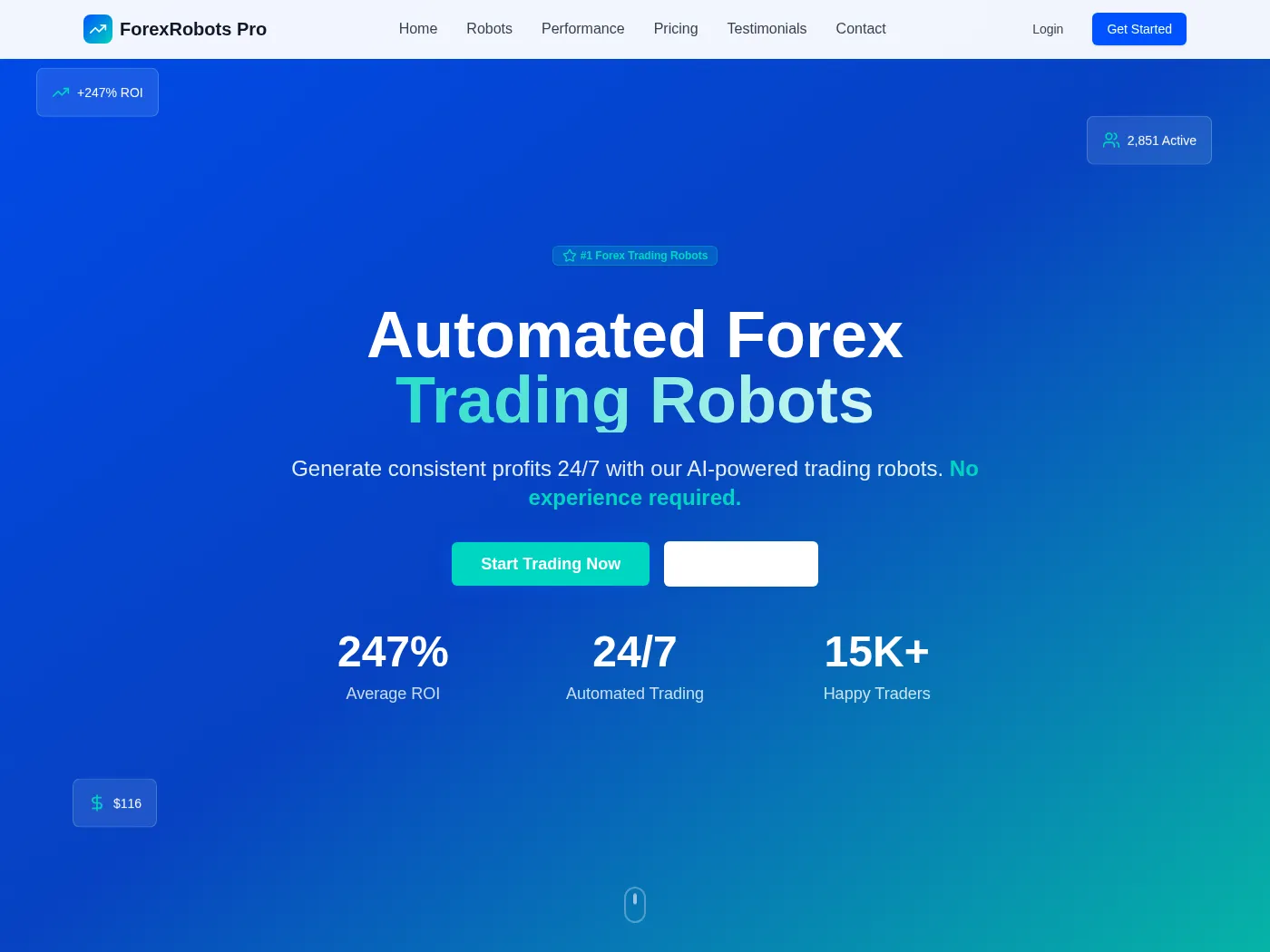 Forex Trading Robots Pro Website