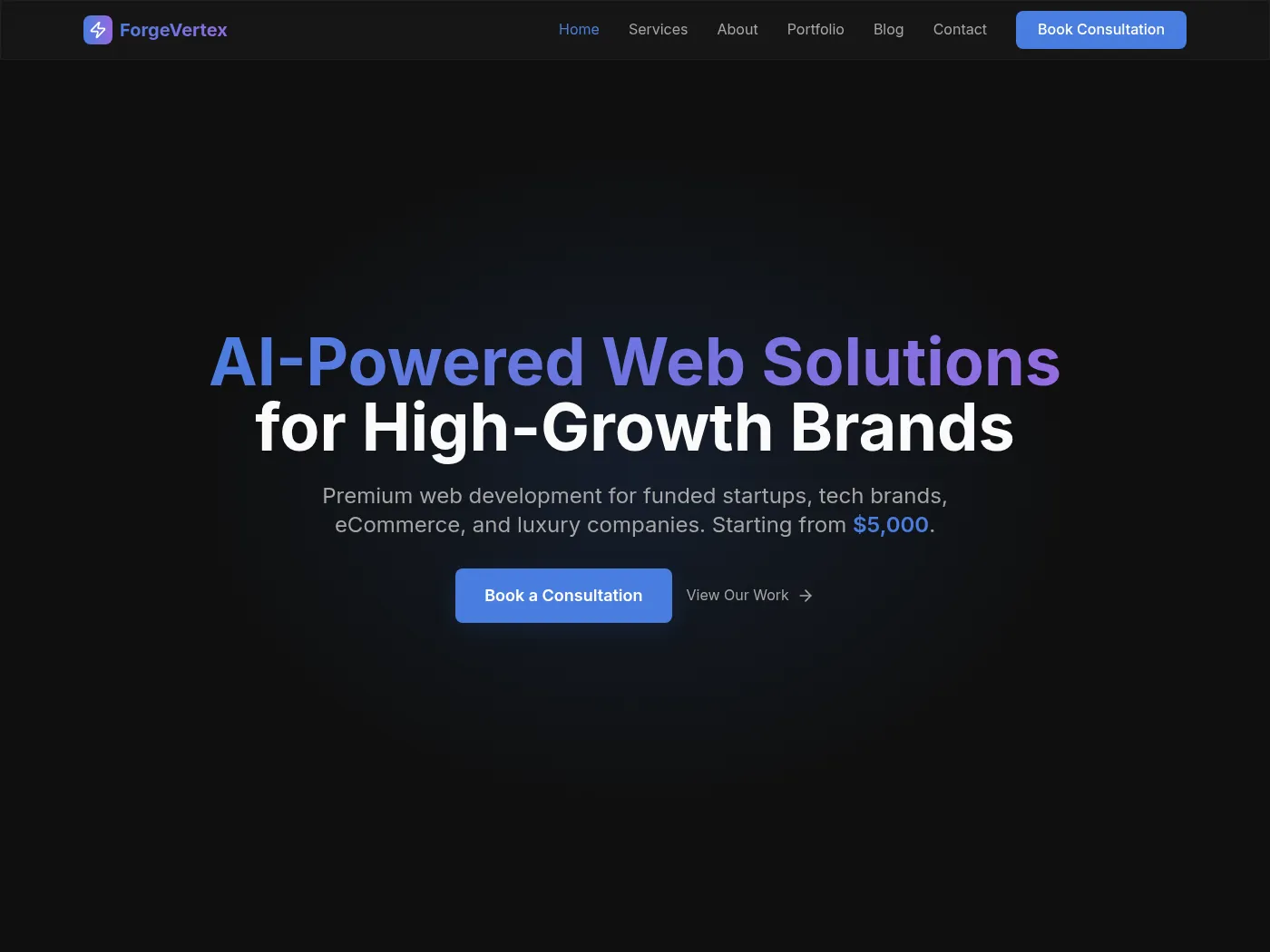 ForgeVertex - AI Web Development Agency