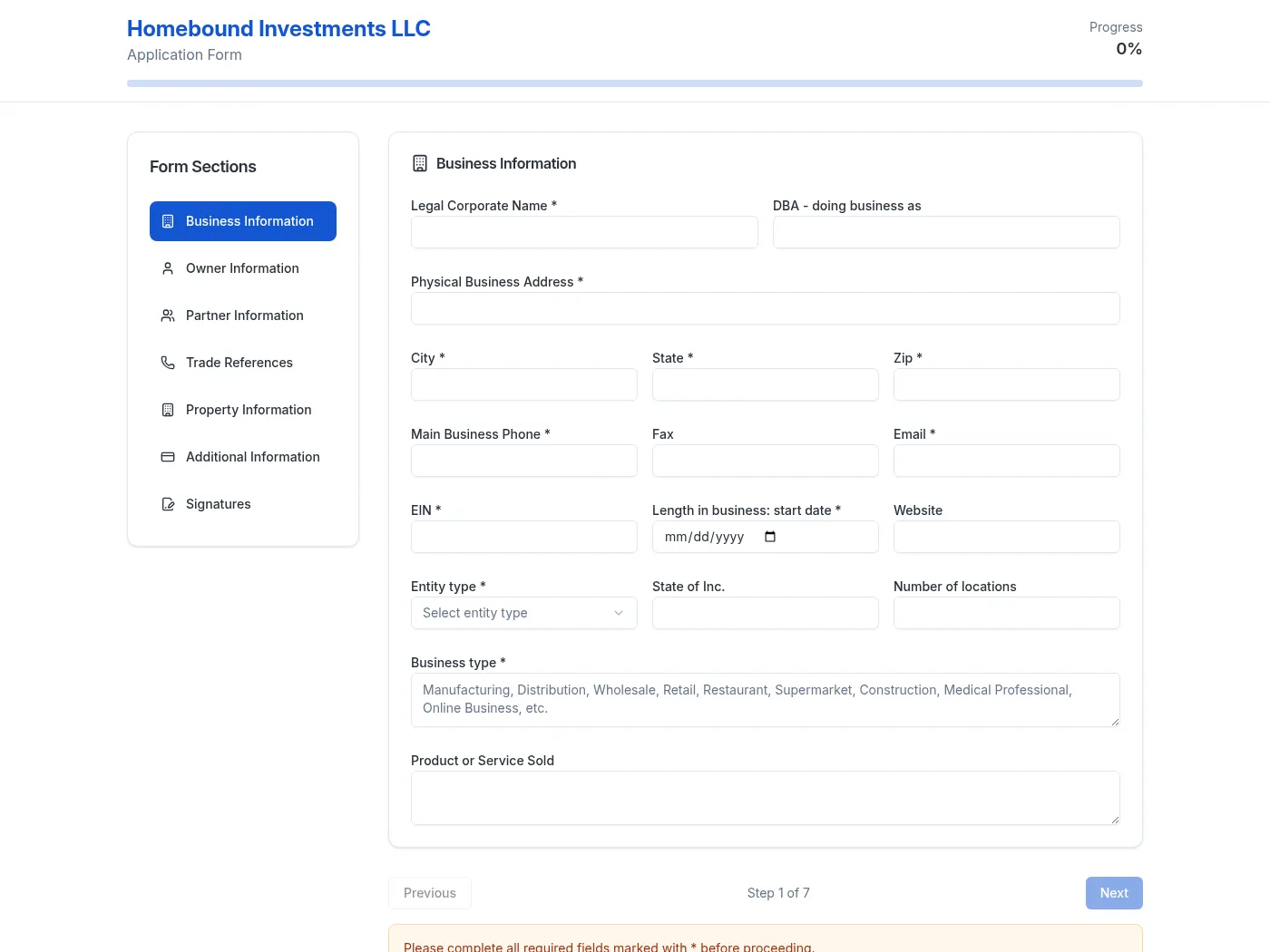 Form Completion & Signature Web App