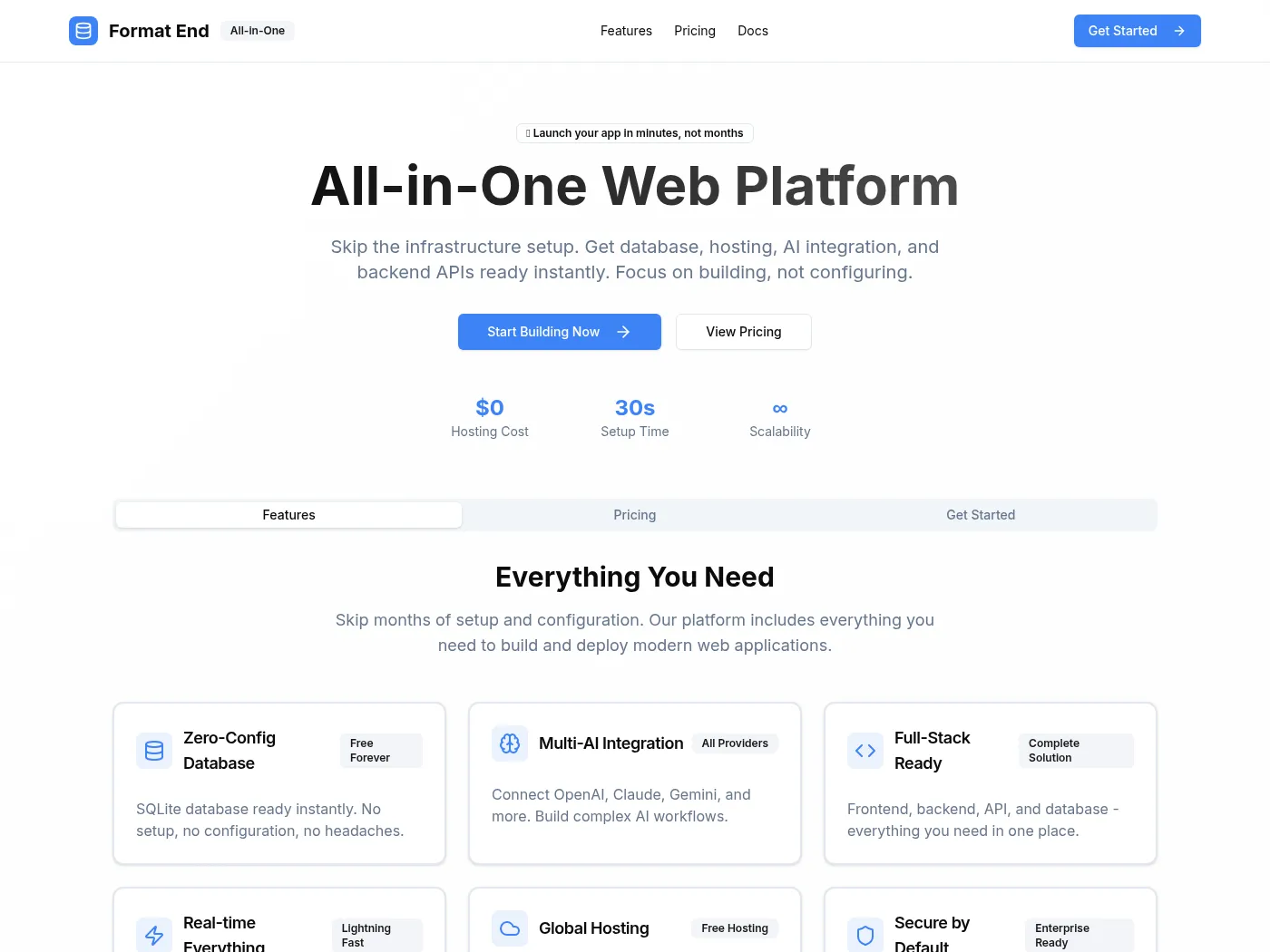 Format End All-in-One Web Application with AI NLP Integration