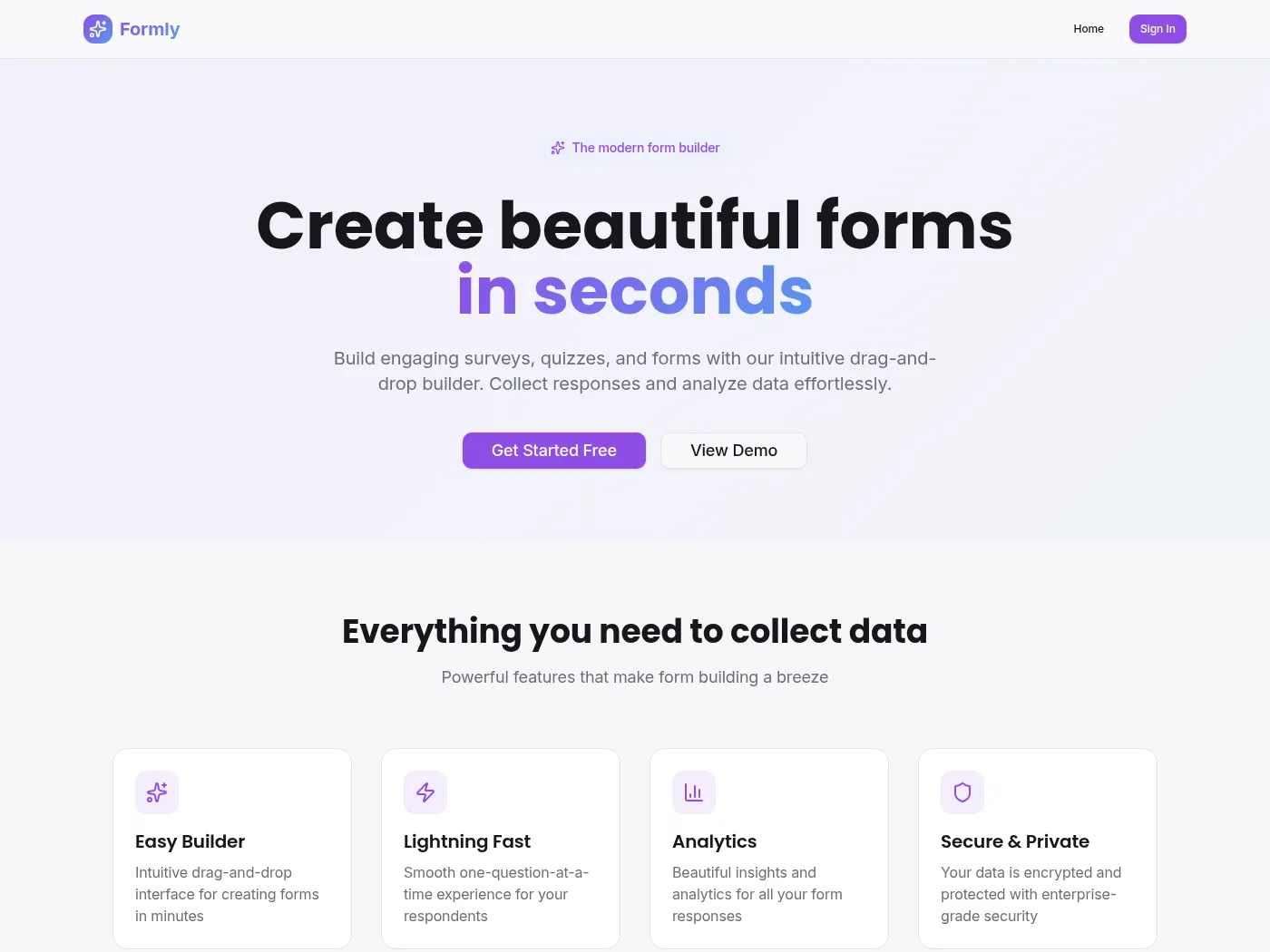 Formly - Modern Typeform Alternative