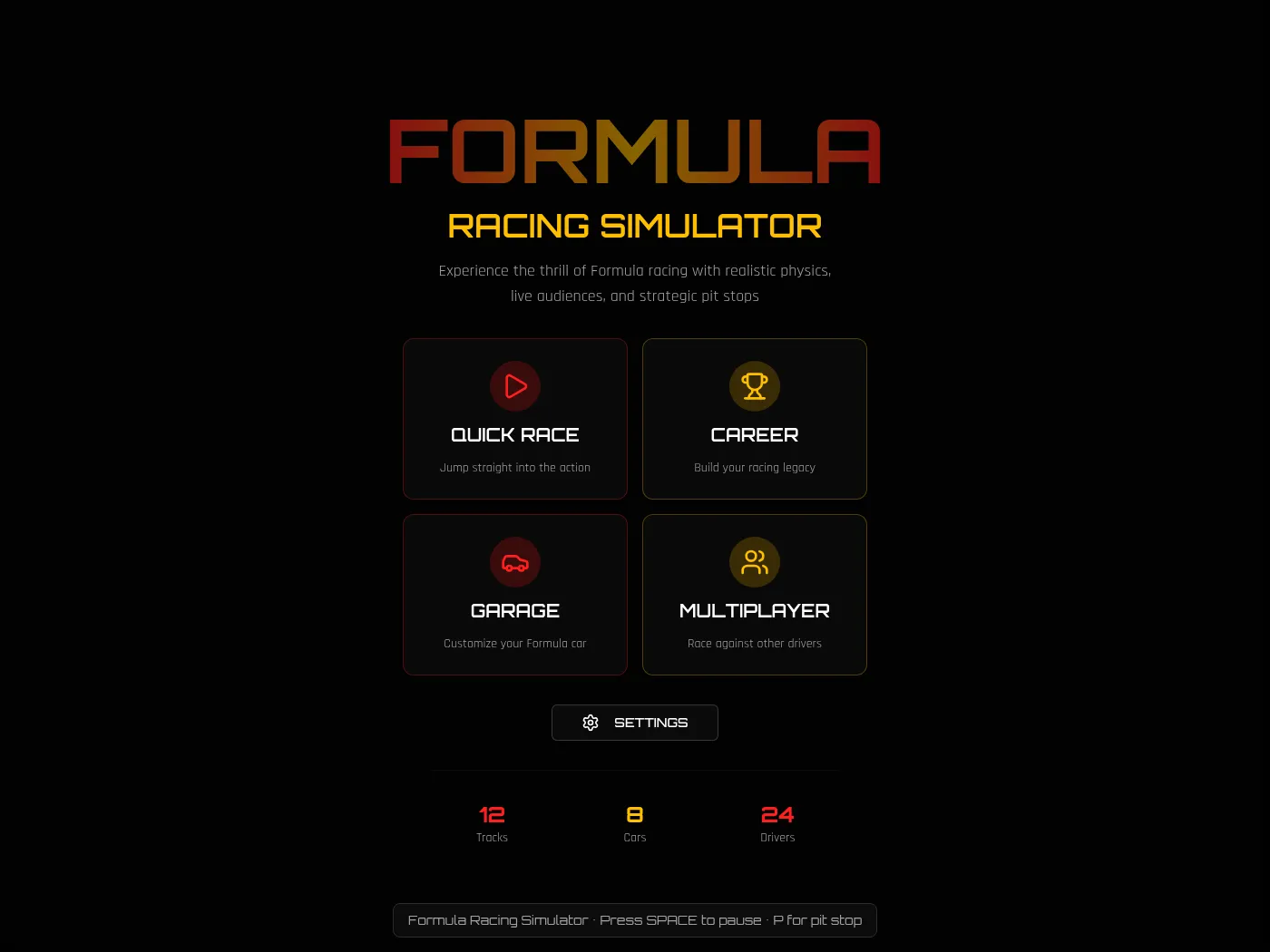 Formula Racing Simulator