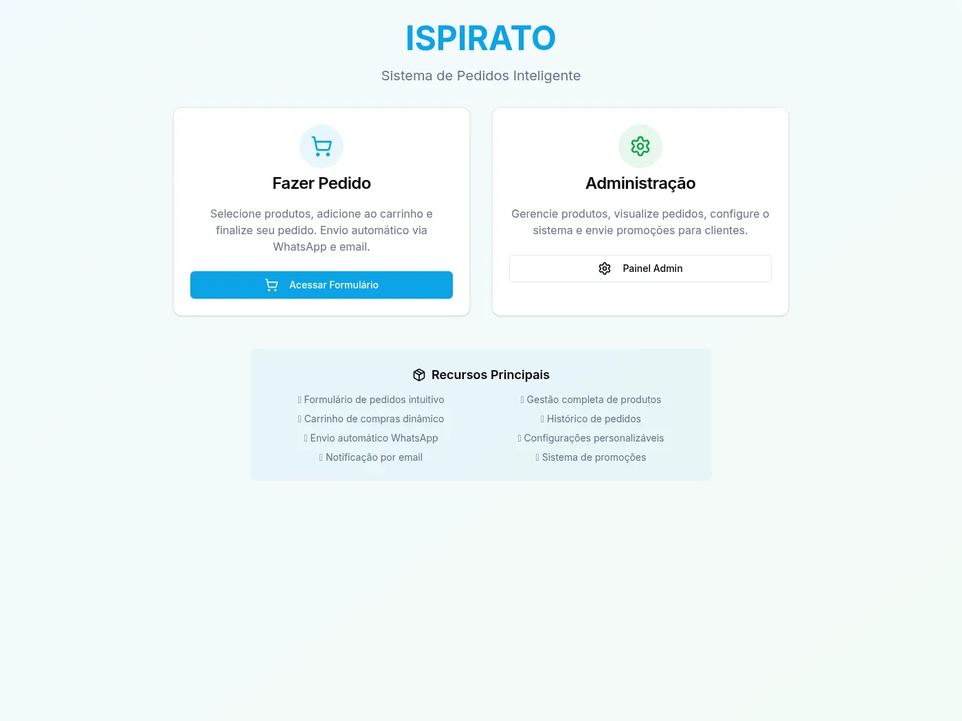 Formulário de Pedidos Inteligente com Gestão e Notificações