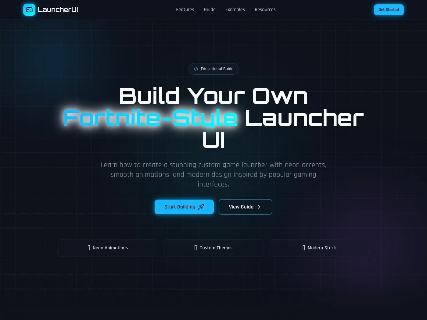 Modern Guide to Building a Custom Fortnite-Style Launcher UI