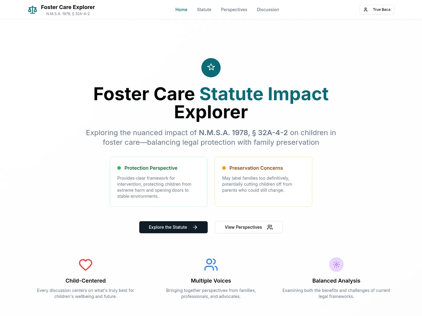 Foster Care Statute Impact Explorer