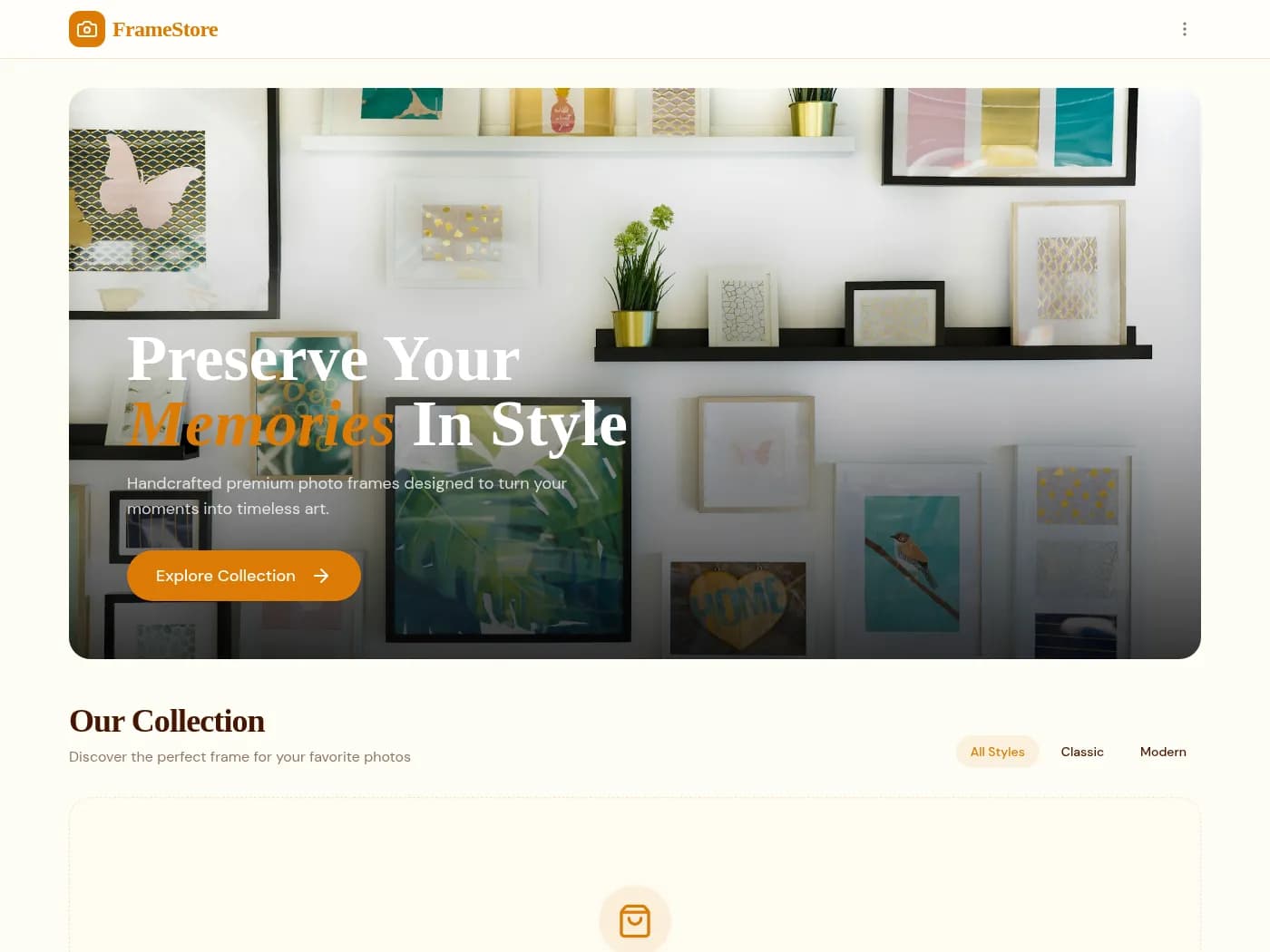 FrameStore Online Shop