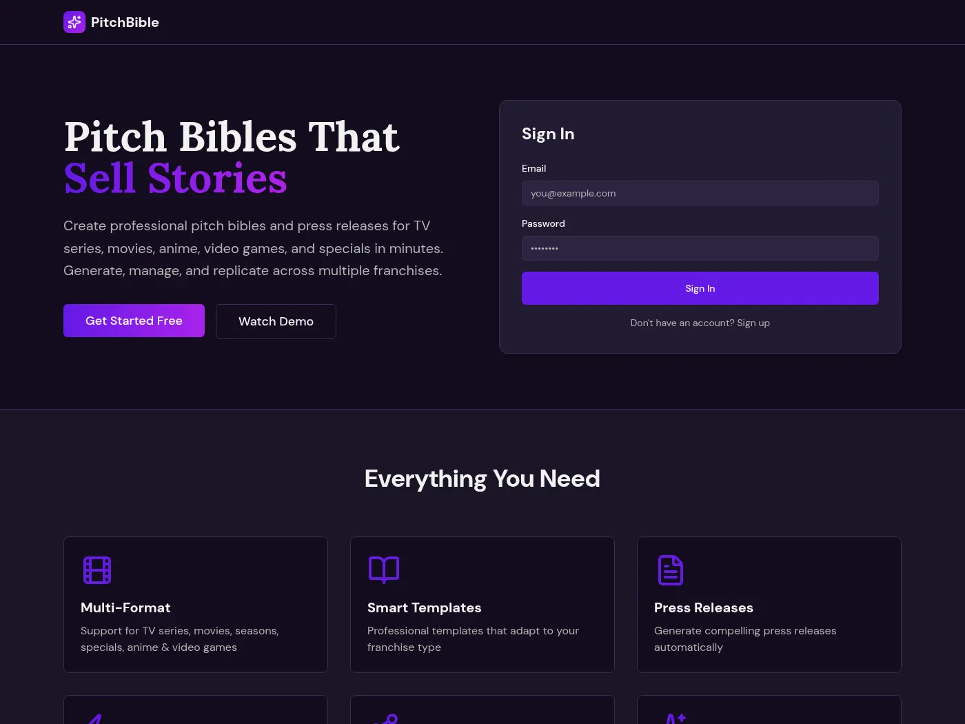 Franchise Pitch Bible Generator Suite