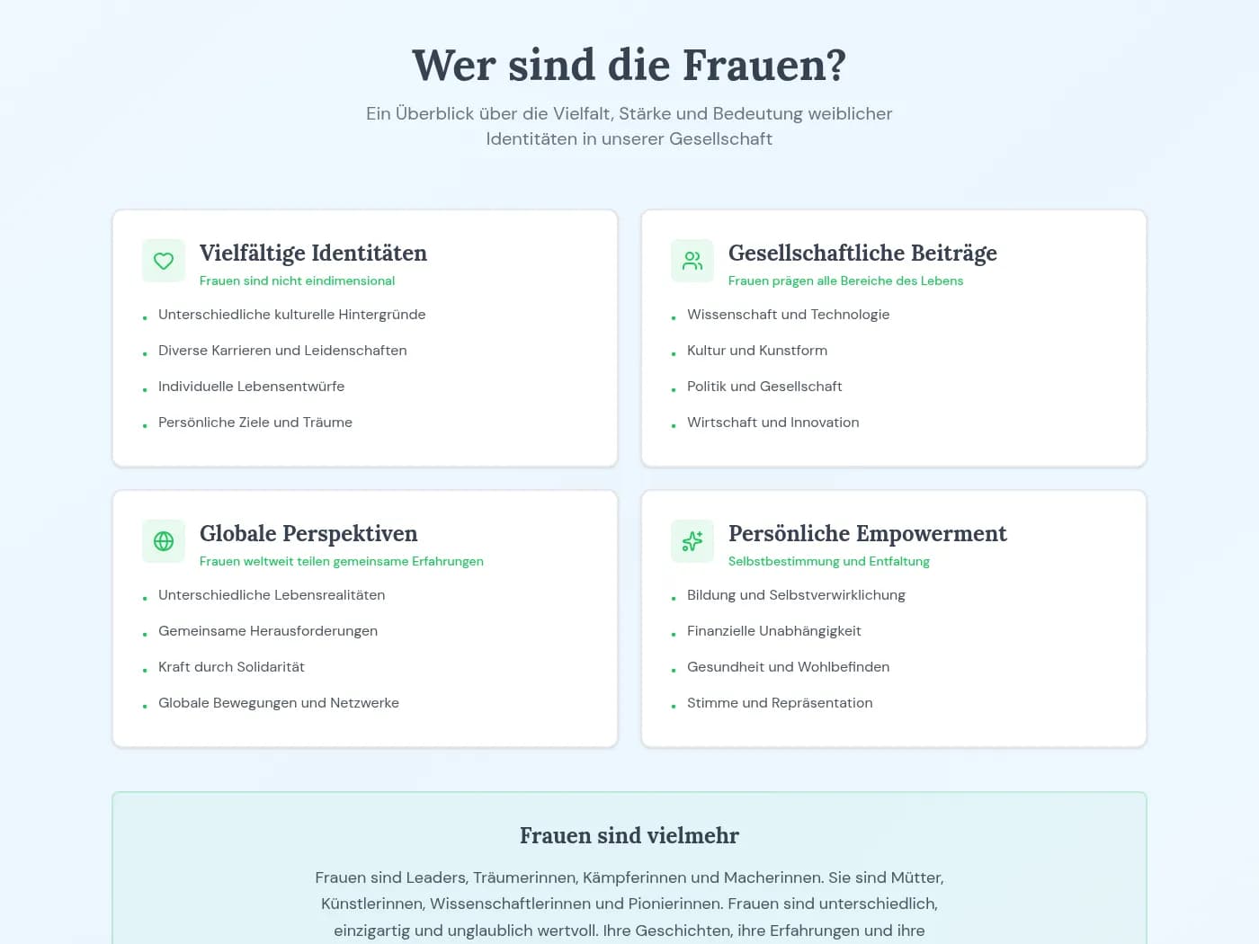 Fraueninfo-Block