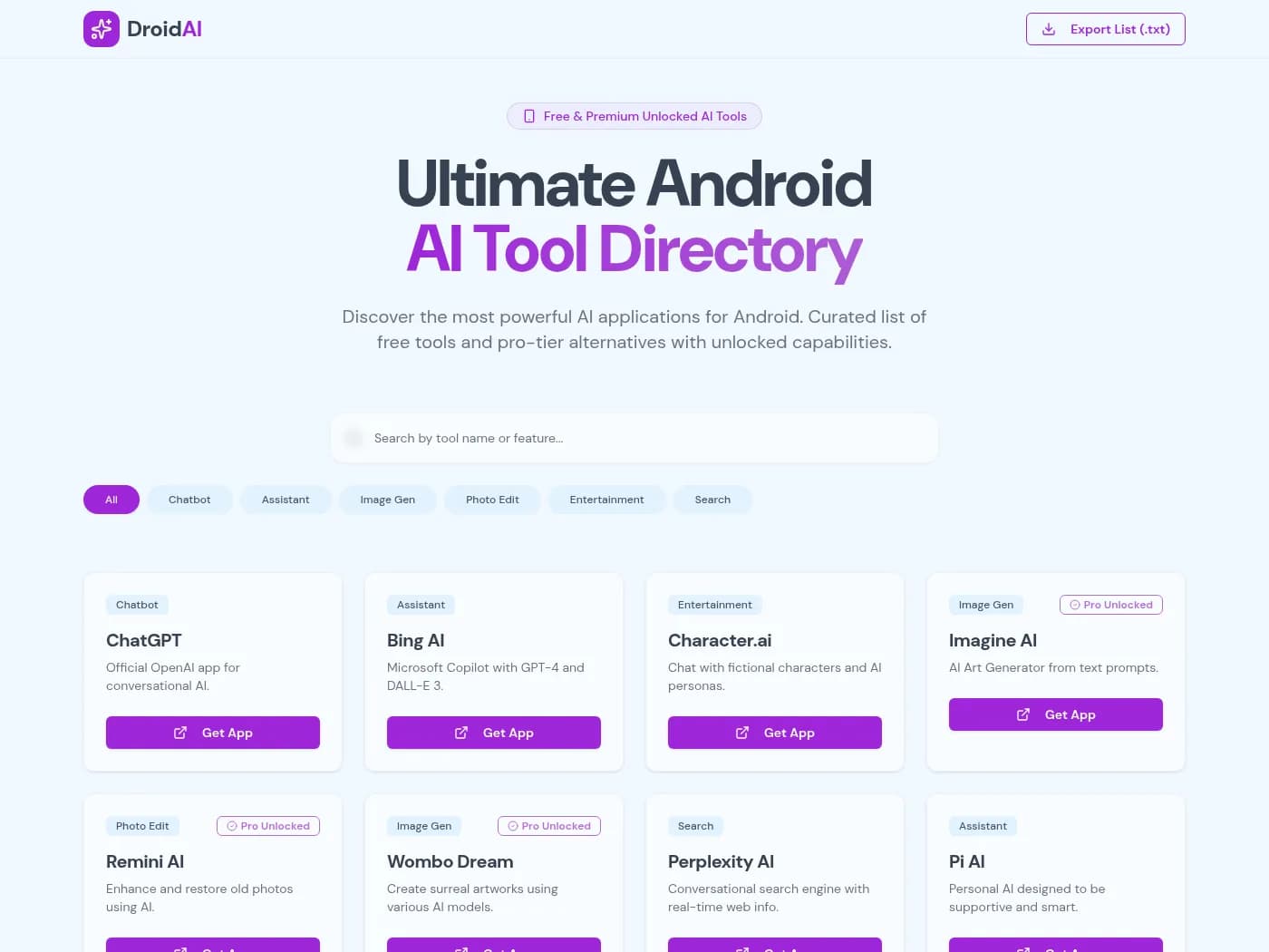 Free AI Tools for Android