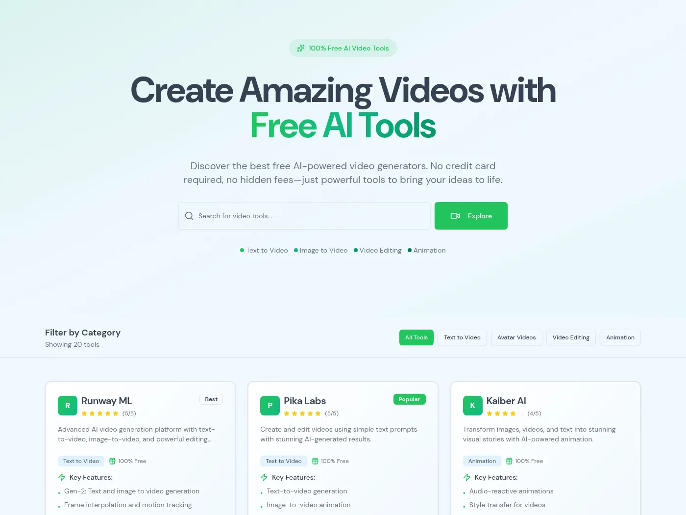 Free AI Video Generator Hub