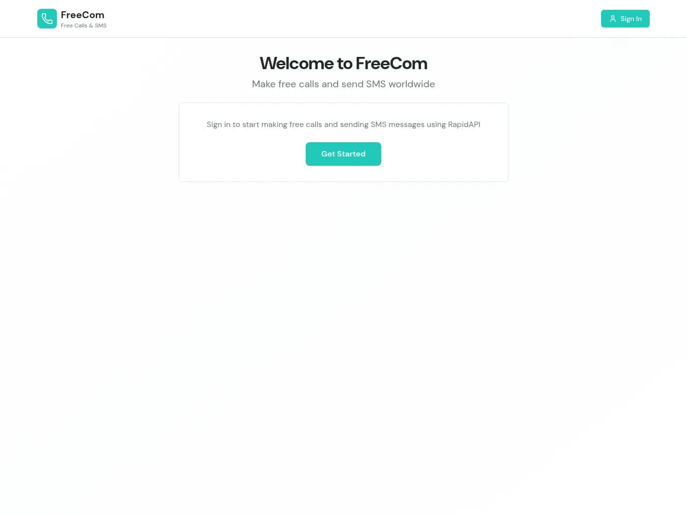 Free Call & SMS App