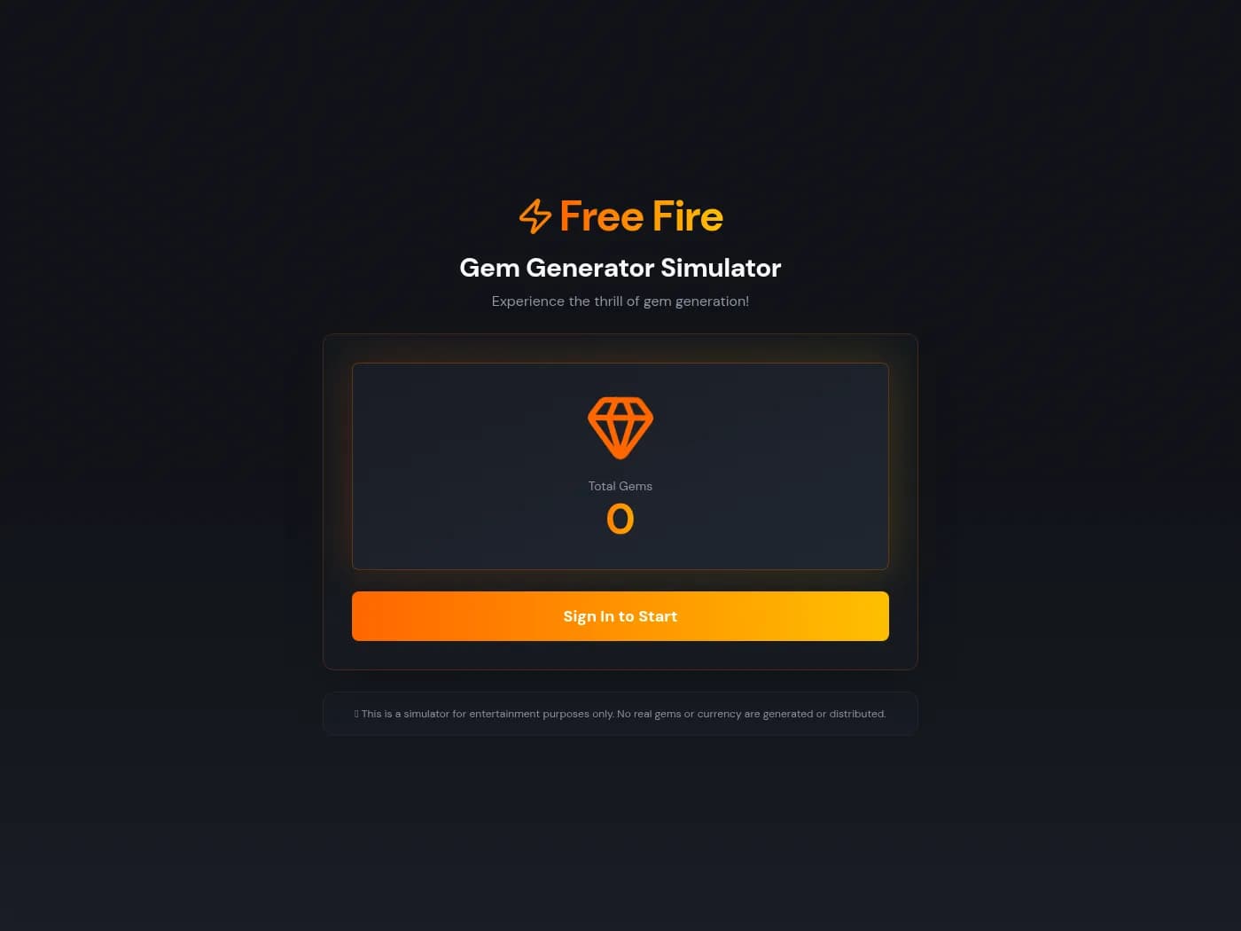 Free Fire Gem Generator Simulator