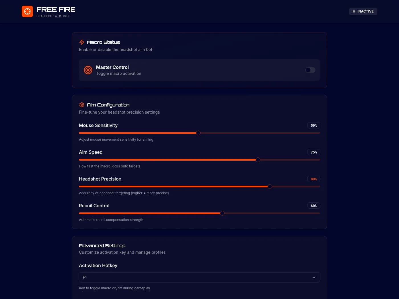 Free Fire Headshot Aim Bot Macro App