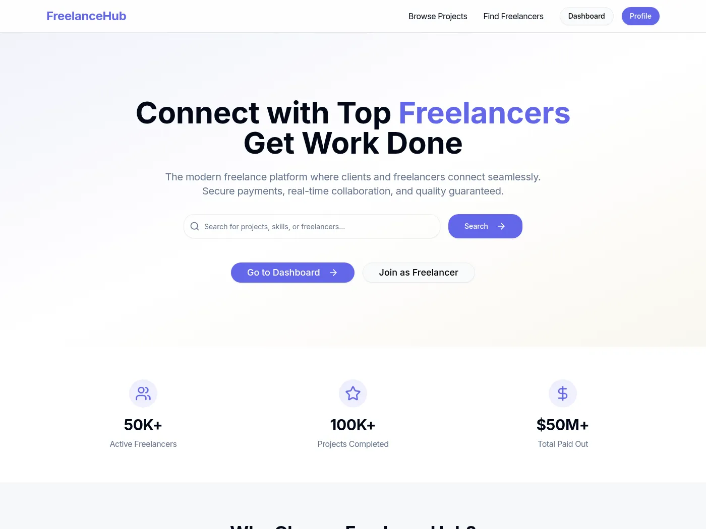FreelanceHub: Modern Freelance Platform with Seamless Payments