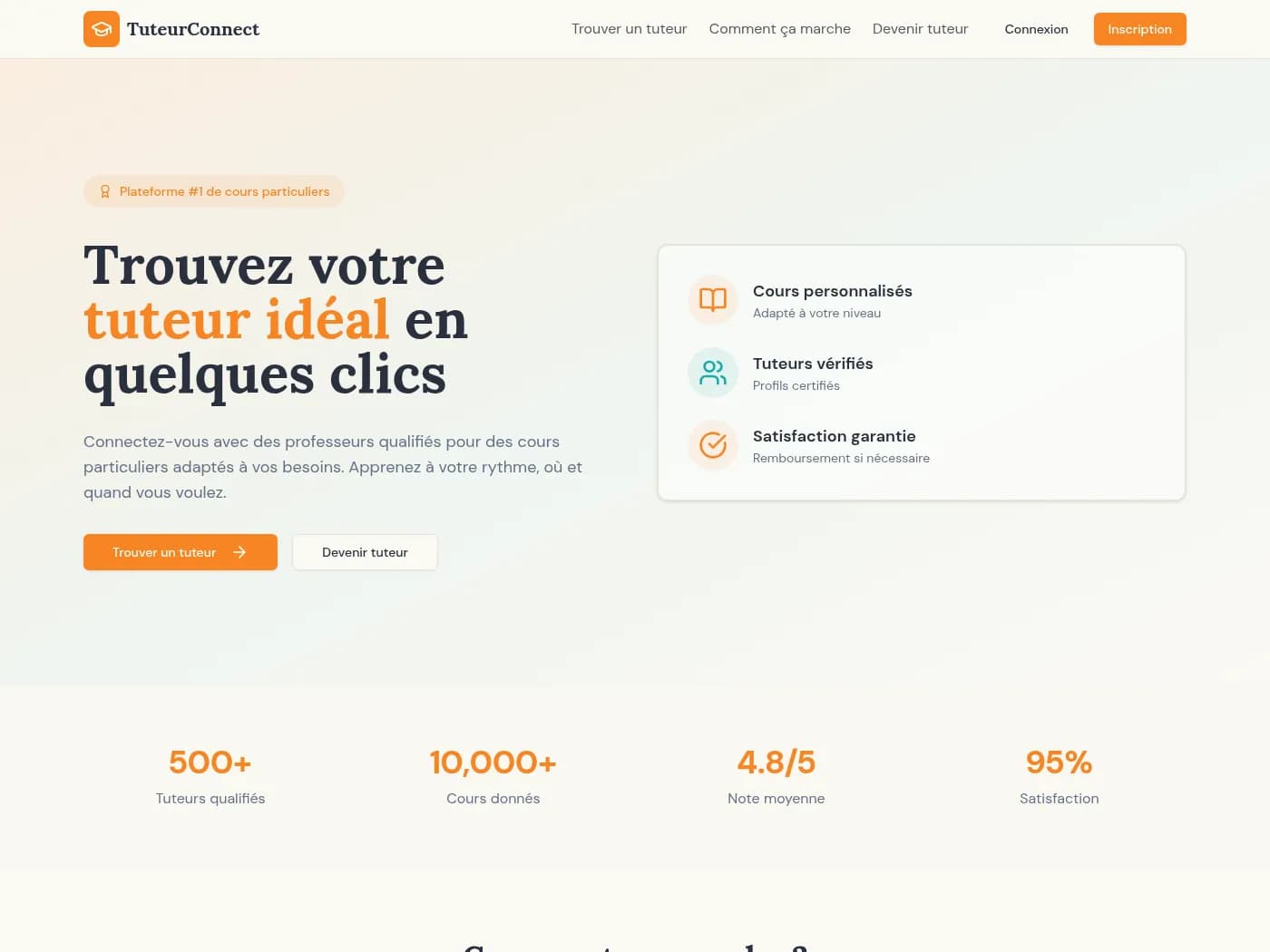 TuteurConnect Plateforme Freelance