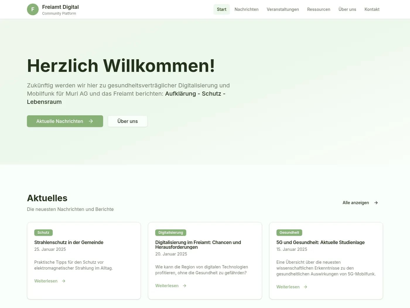 Freiamt Digital Community Platform