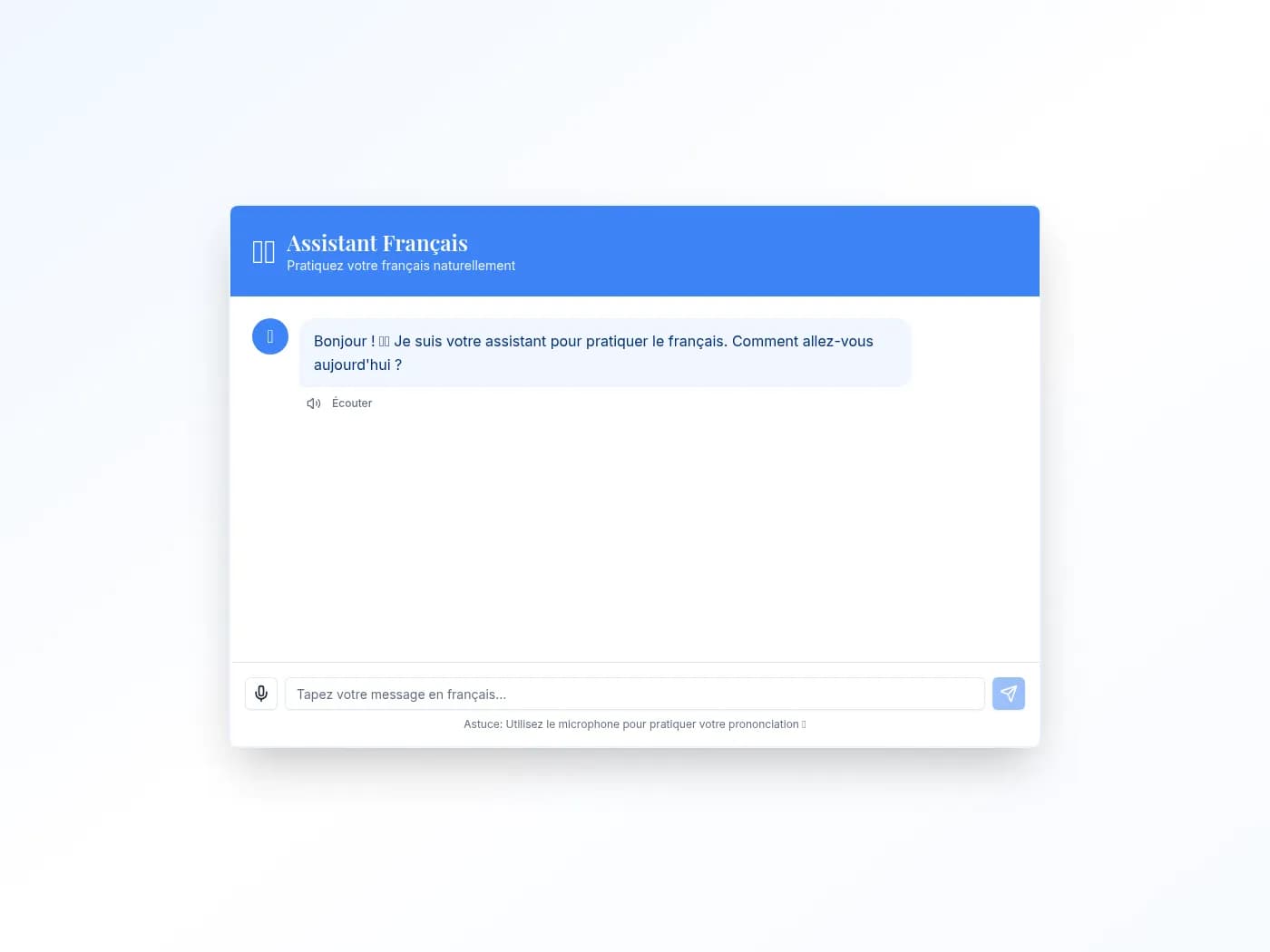 French Language Conversational Assistant