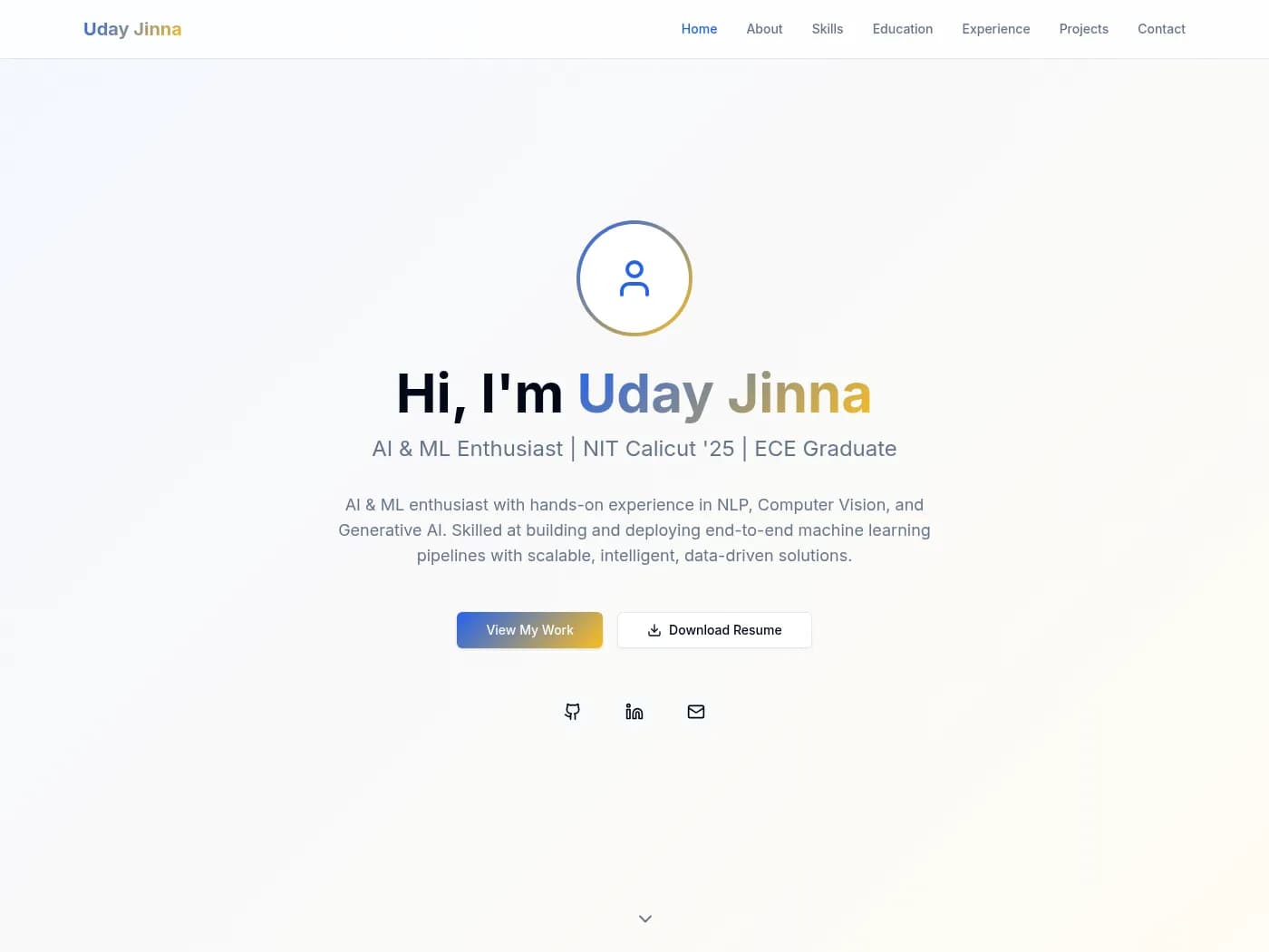 Fresher Portfolio Preview