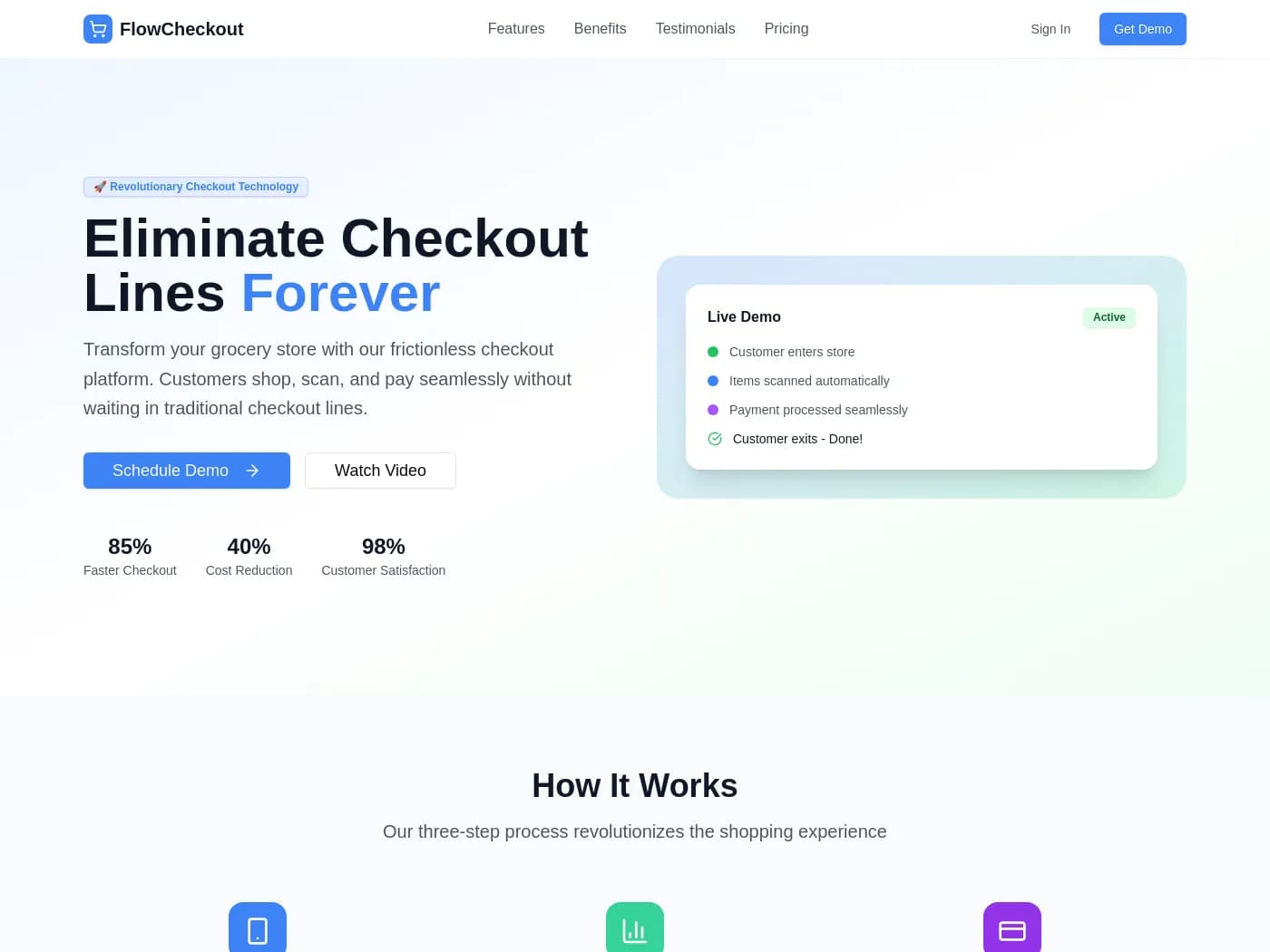 Frictionless Grocery Checkout Platform