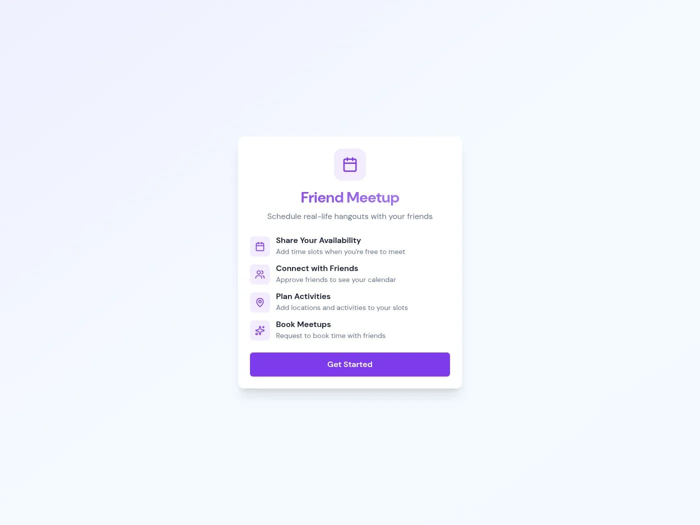 Friend Meetup Scheduler