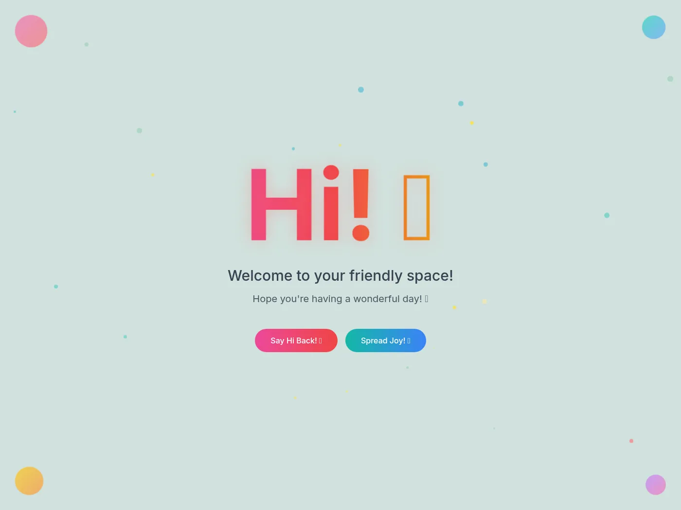 Friendly Greeting App
