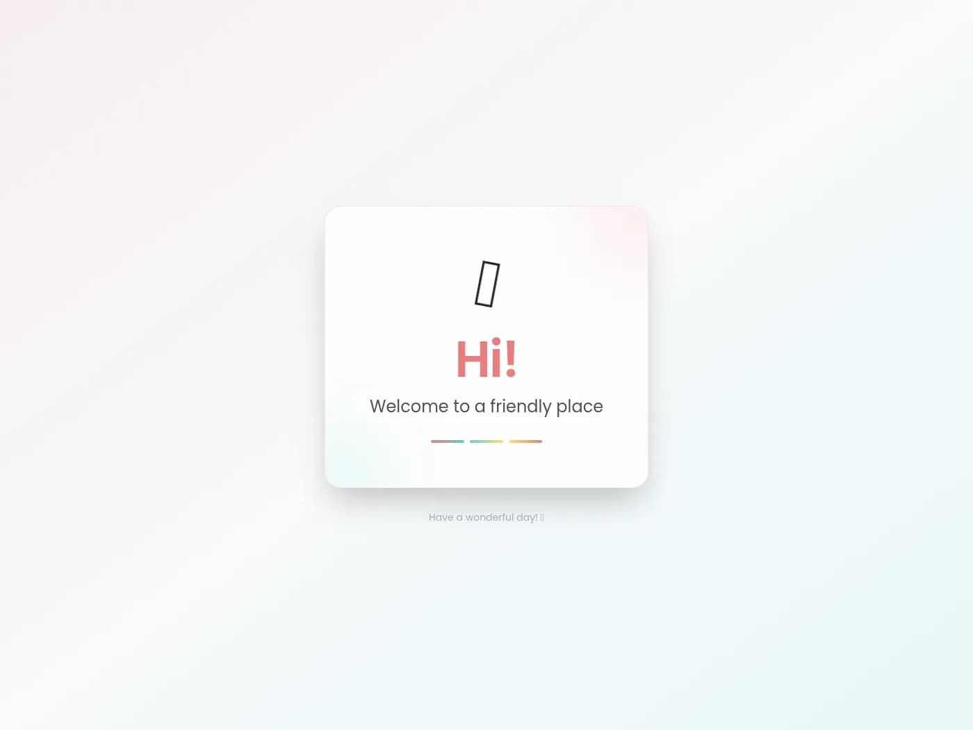 Friendly Greeting Web App