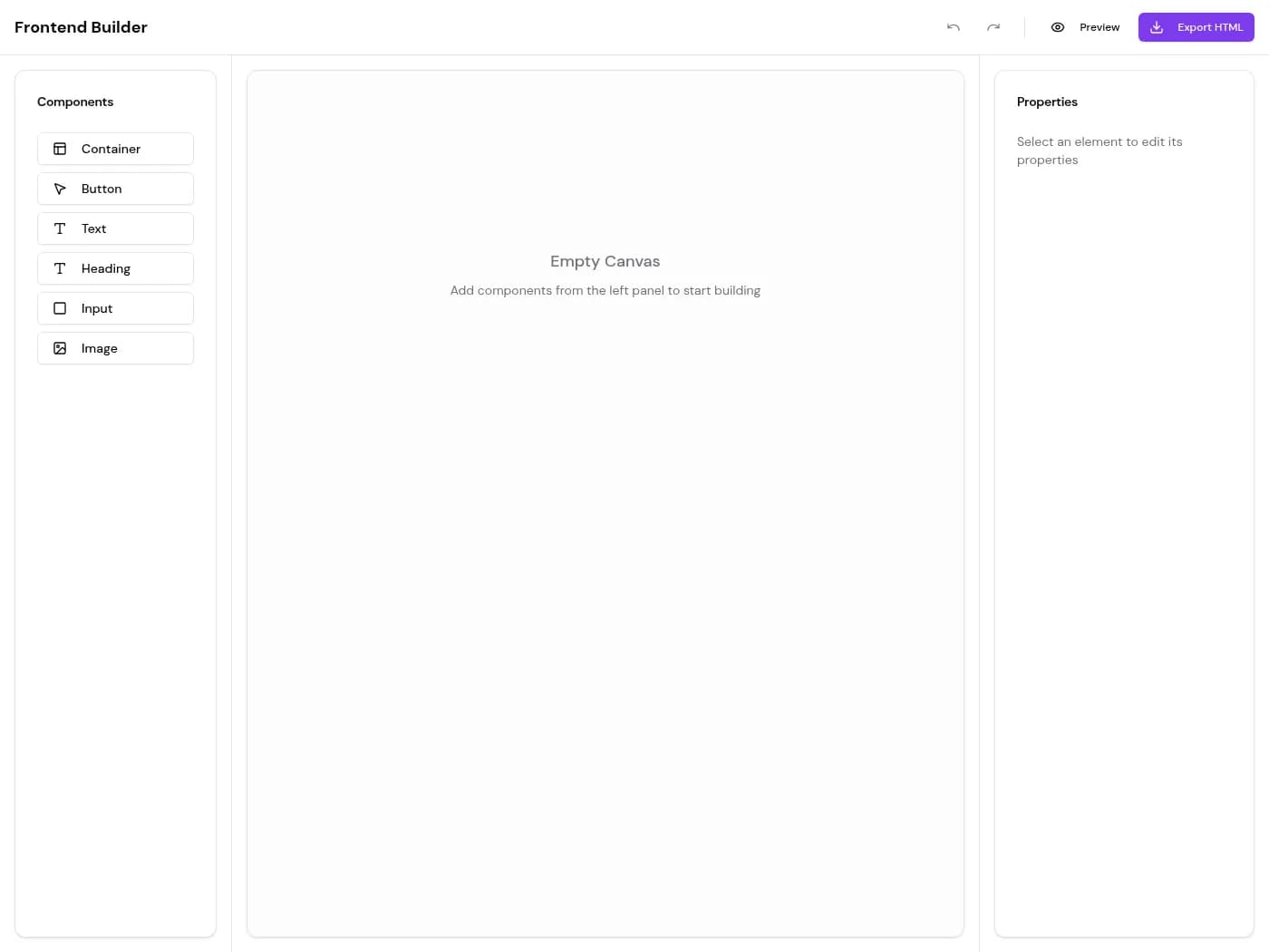 Online Front-End Builder