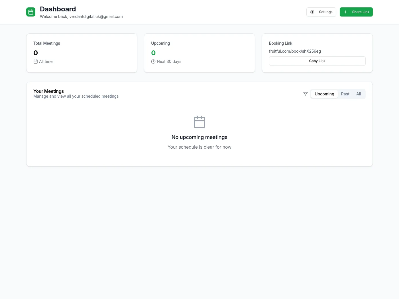 Fruitful Meeting Scheduling Web App