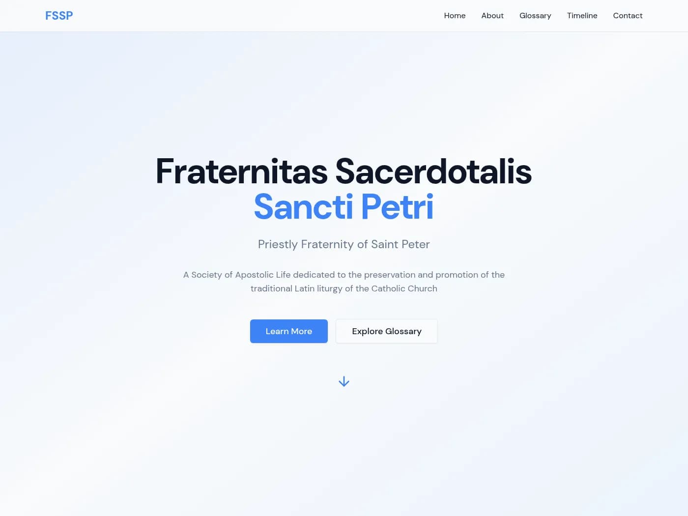 FSSP Informational Website with Glossary and Timeline