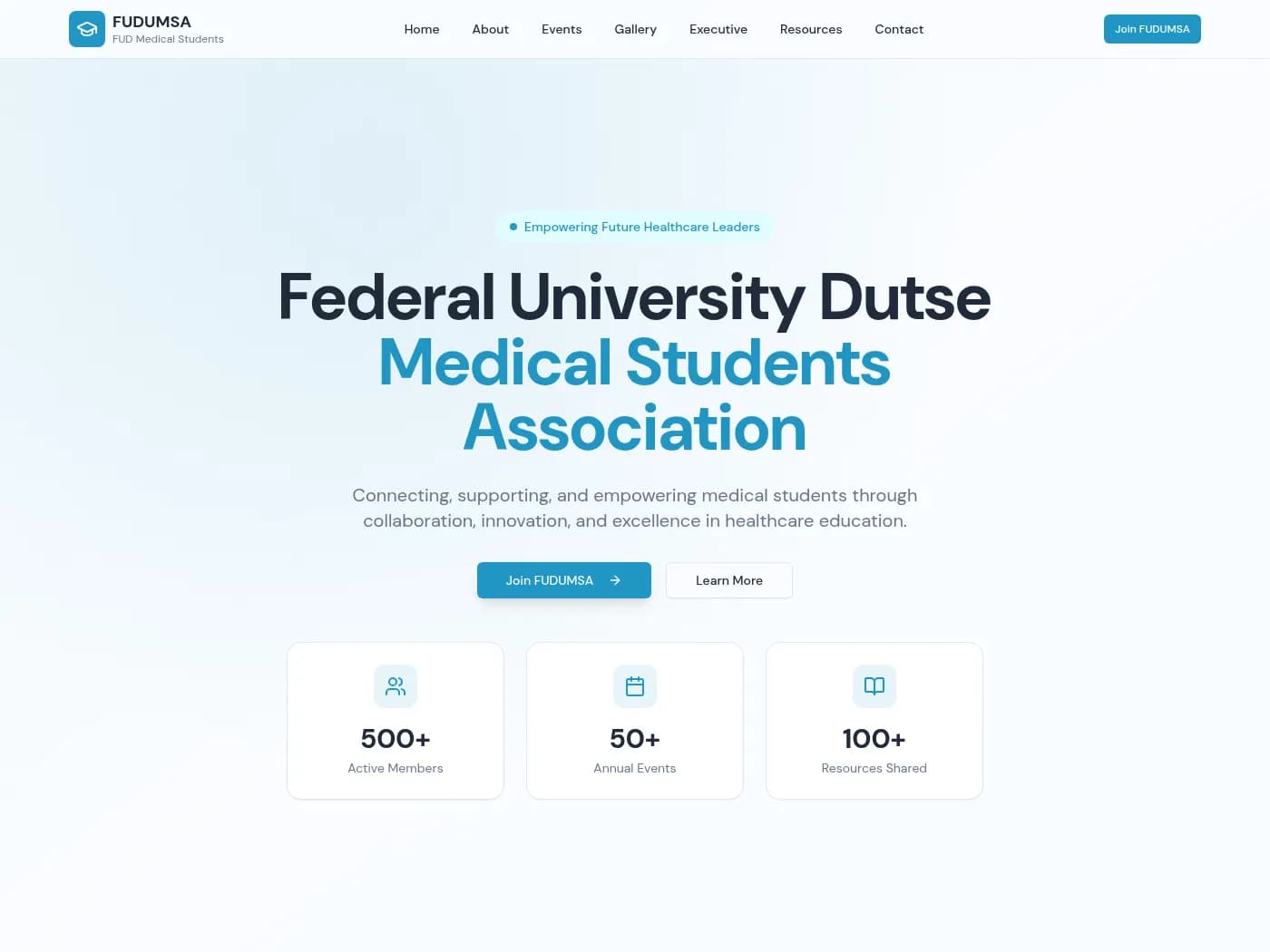 FUDUMSA Professional Website Portal