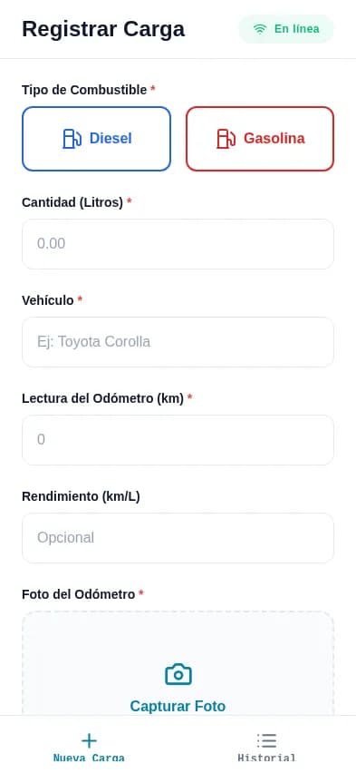 Minimal Fuel Log: App móvil nativa para control eficiente de combustible