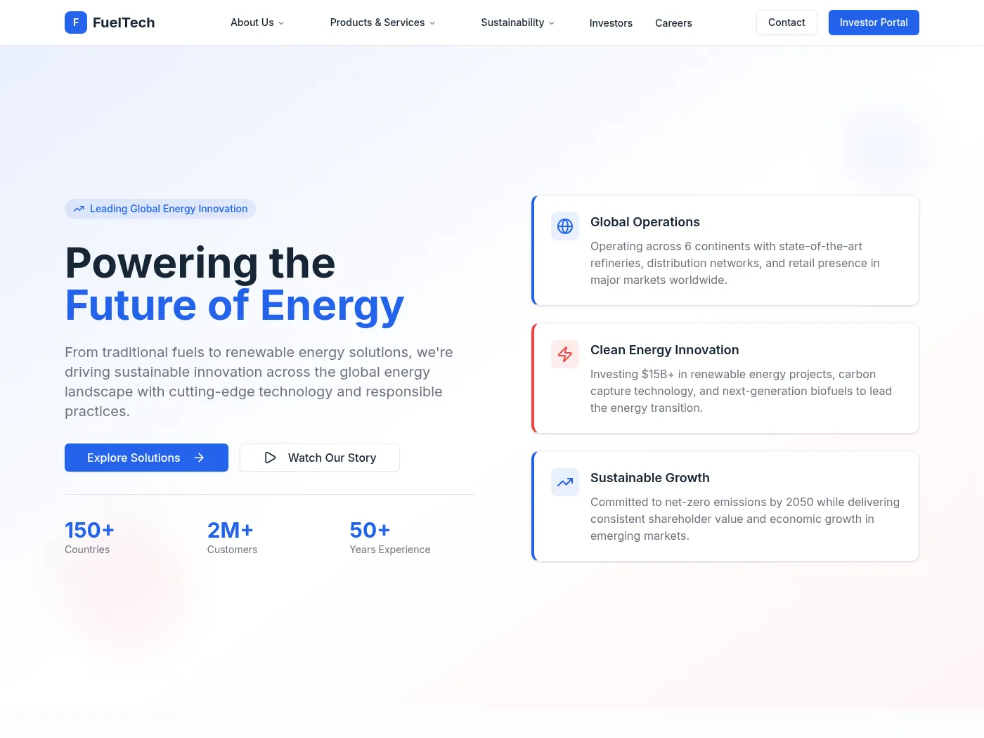 Fuel Industry Website Platform