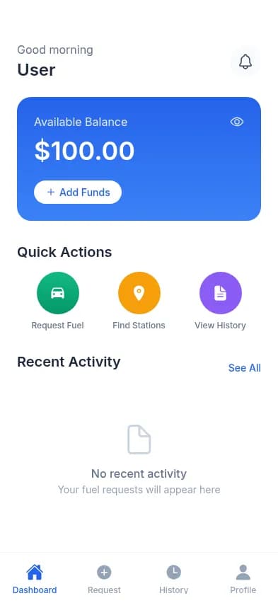 Fuel Prefinance Manager Mobile App
