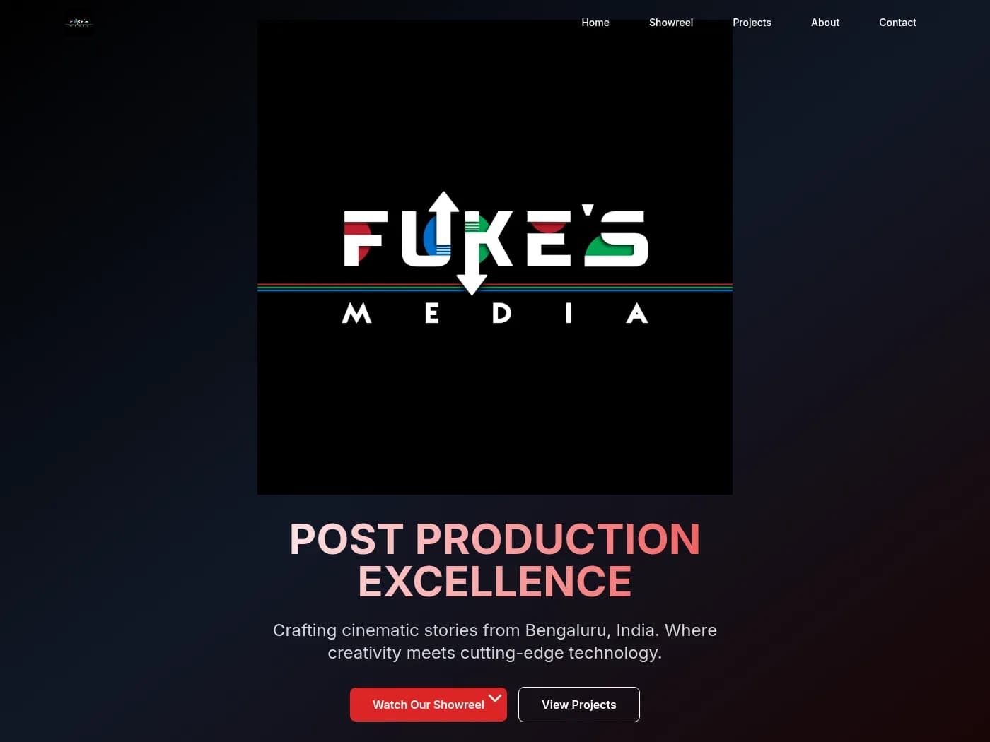 Fuke's Media LLP Interactive Portfolio Website