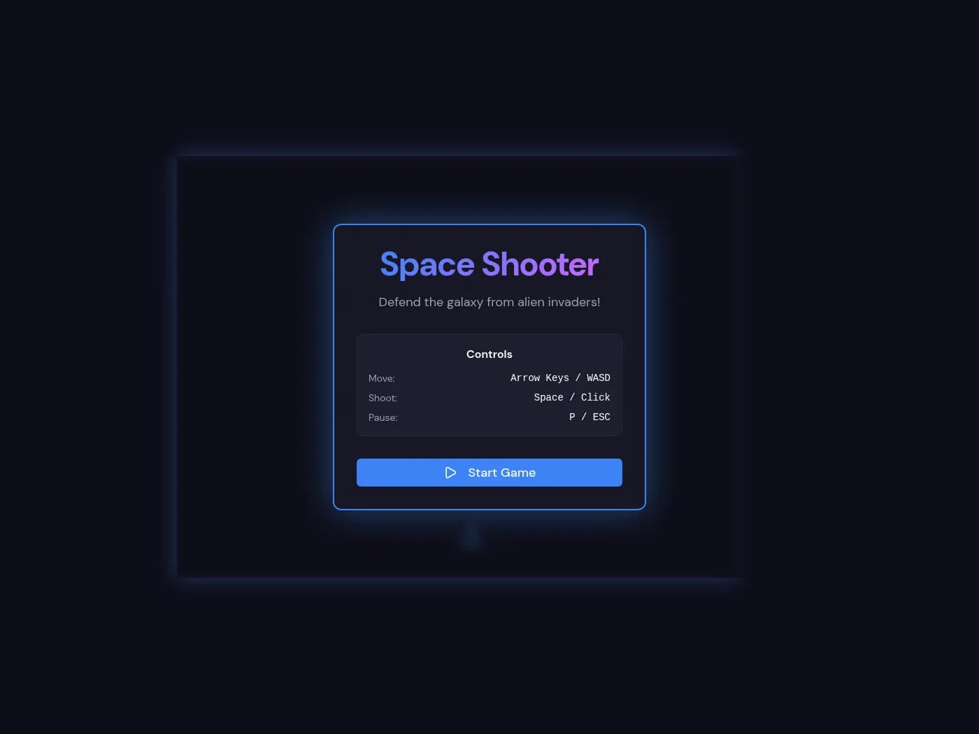 Full-Featured Web Game