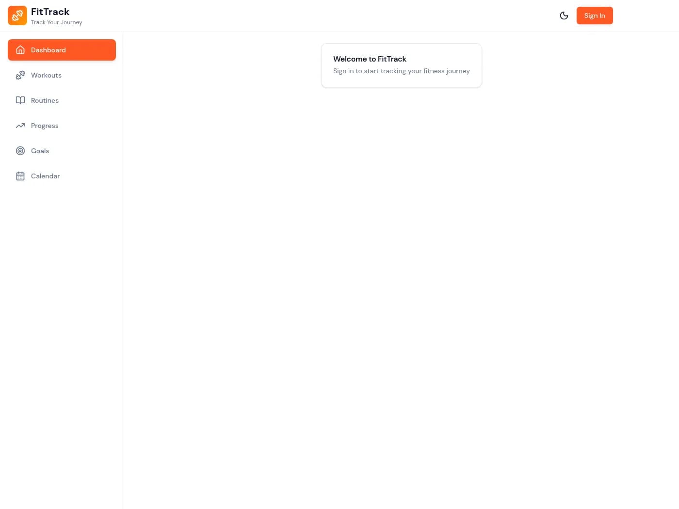 Full Stack Fitness Web Application