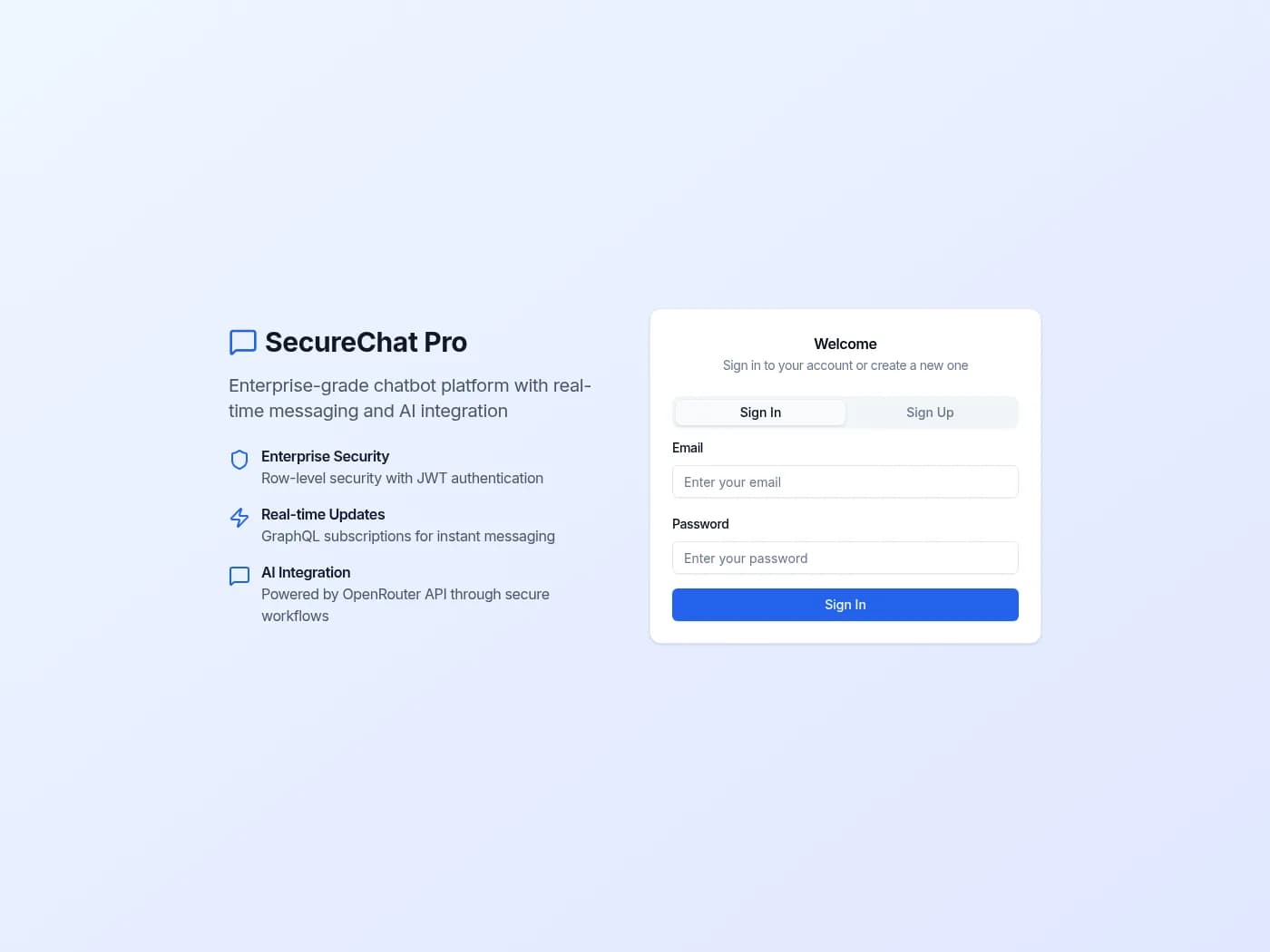 Full-Stack Secure Chatbot Platform with Hasura, Nhost, and n8n Integration