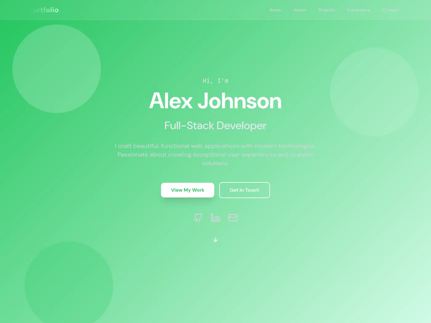 Full-Stack Portfolio Builder