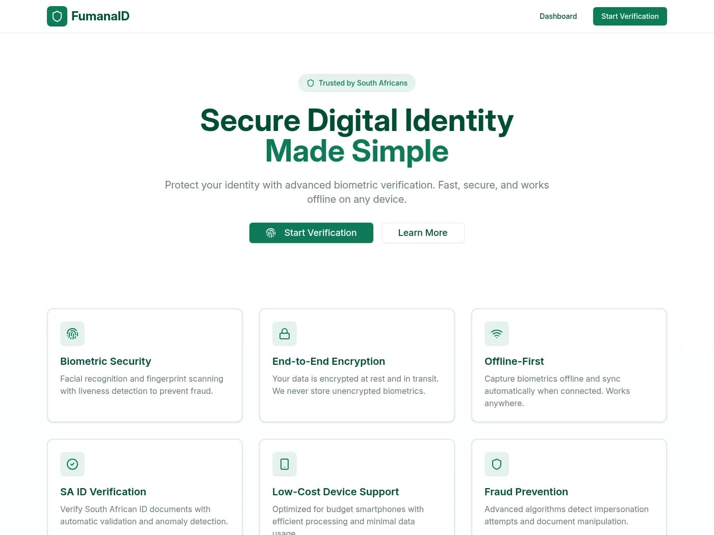 FumanaID: Secure Digital Identity Verification for South Africans