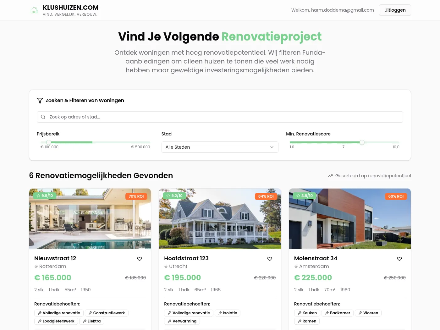 Funda Renovation Finder