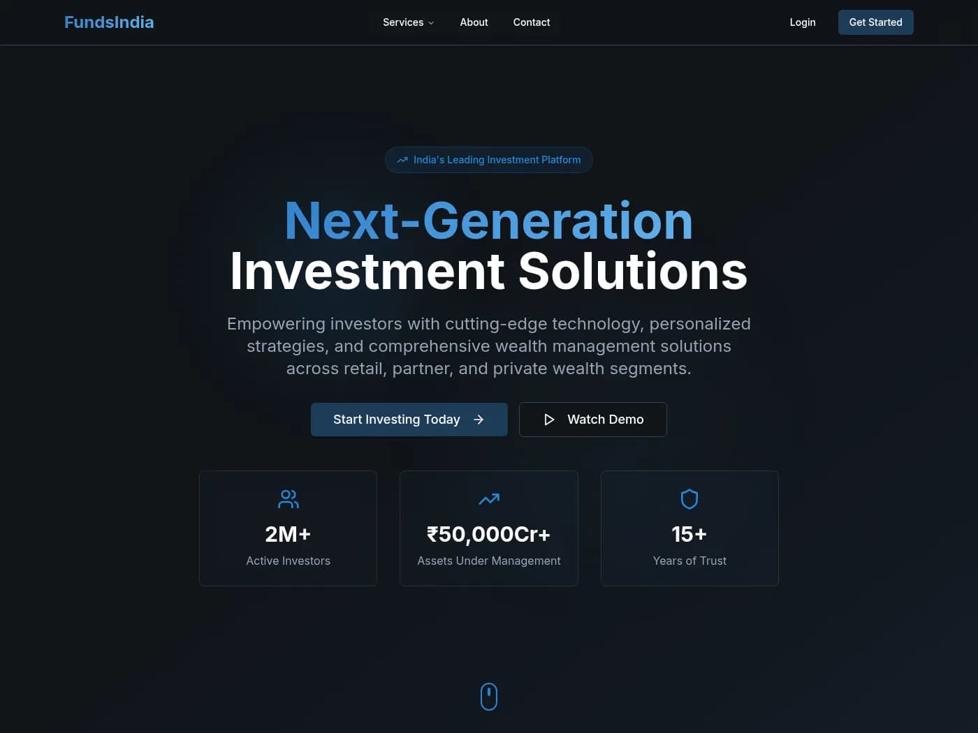 FundsIndia Next-Gen Platform
