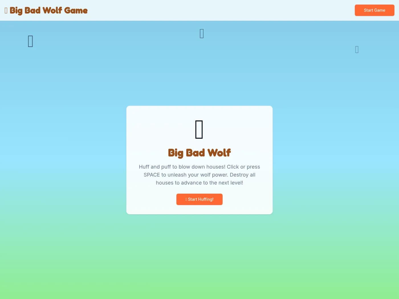 Funny Big Bad Wolf Game