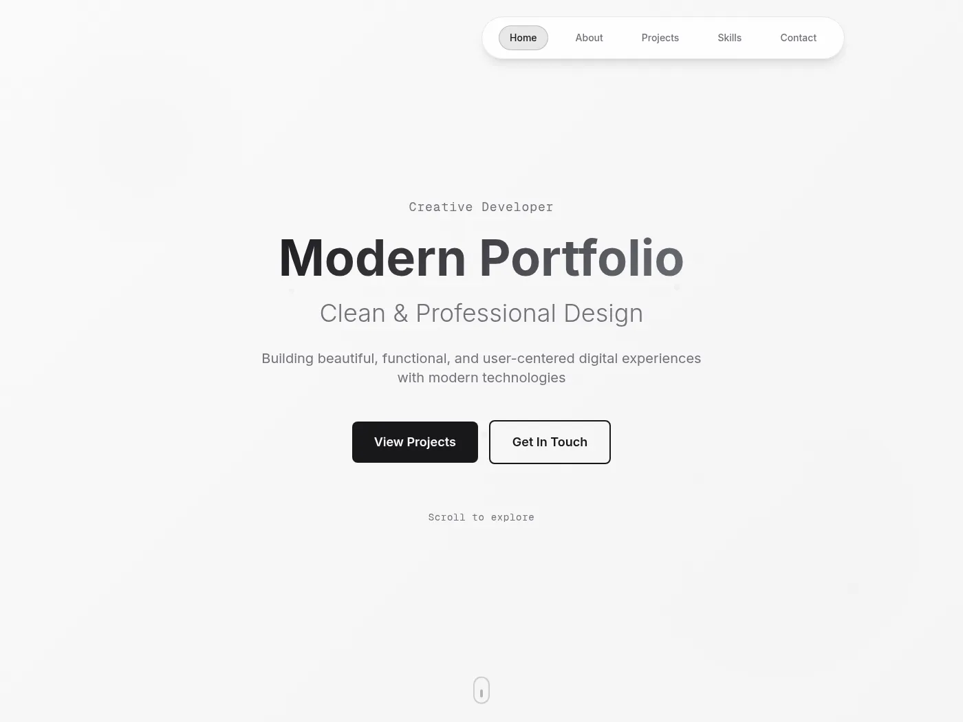Furastic Parallel Scrolling Portfolio