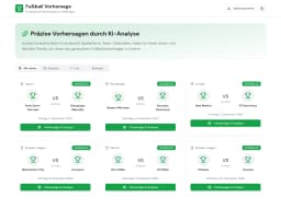 Fussball Vorhersage & Wettanalyse App