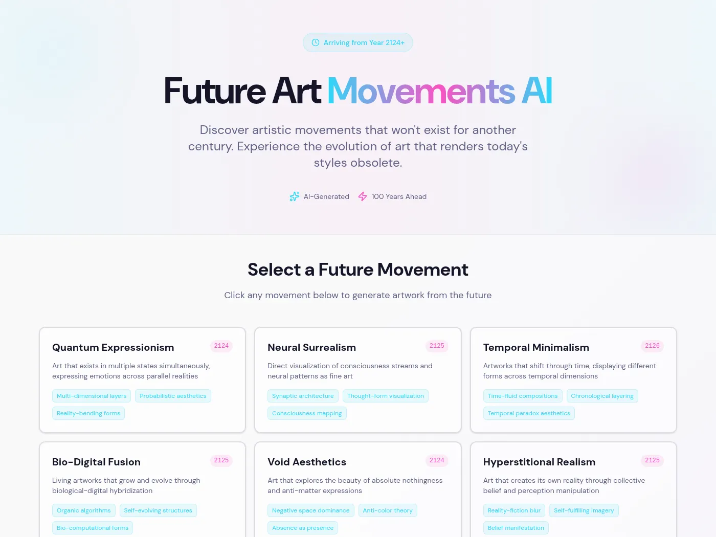Future Art Movements AI