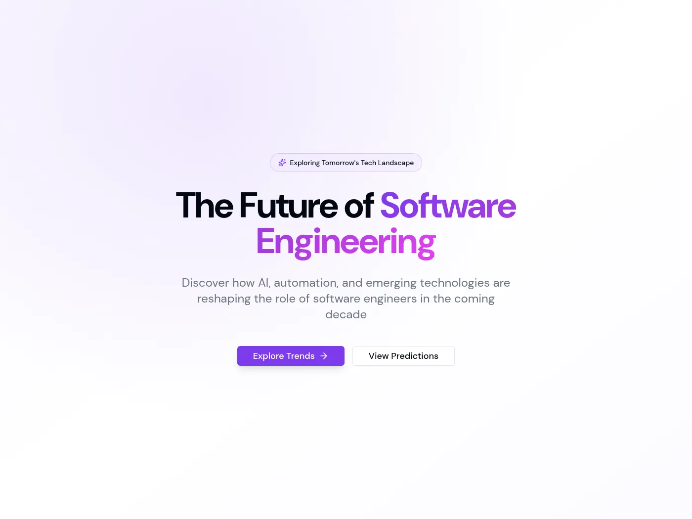 The Future of Software Engineering