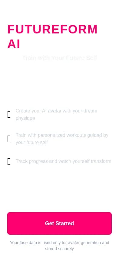 FutureForm AI: Train with Your AI-Powered Future Self for Immersive Fitness Transformation